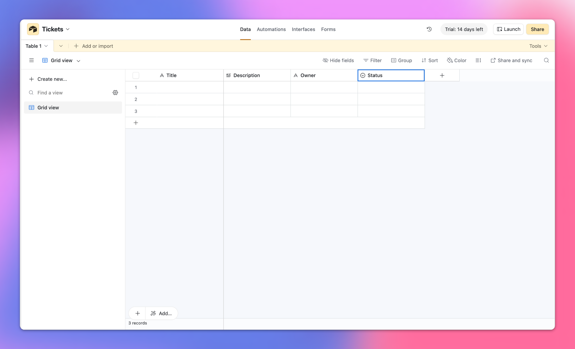 Building a Support Ticket Portal Using Airtable | Bolt Use Cases